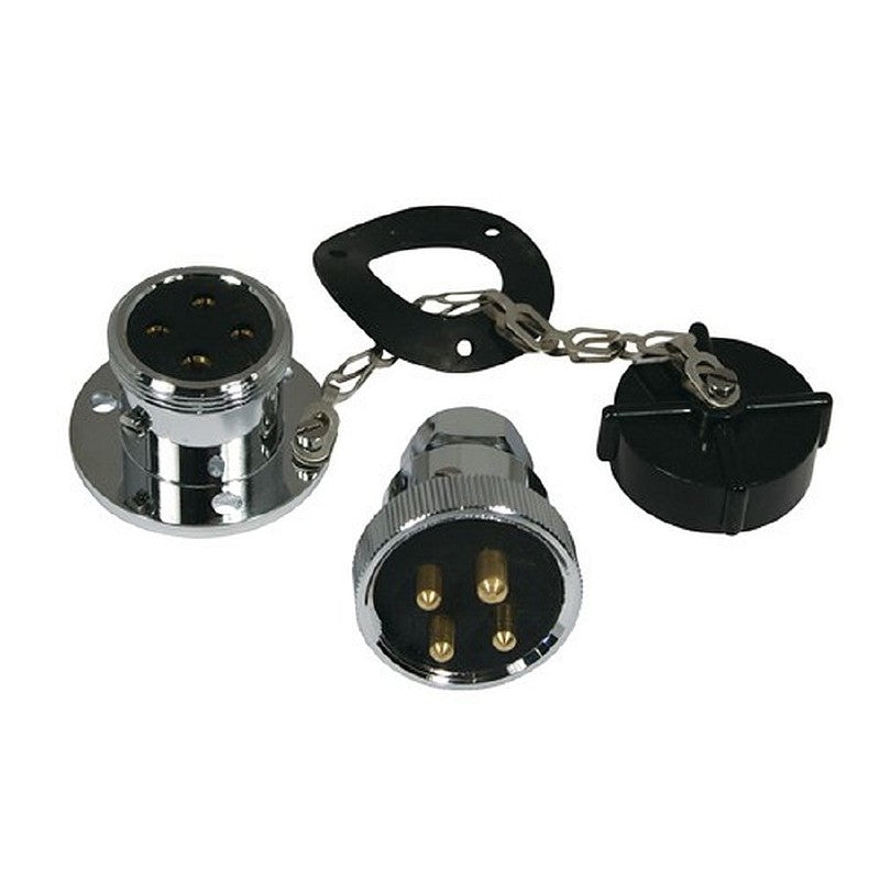 Osculati Waterproof Plug and Socket Deck Connector 10 Amp - 4 Pin