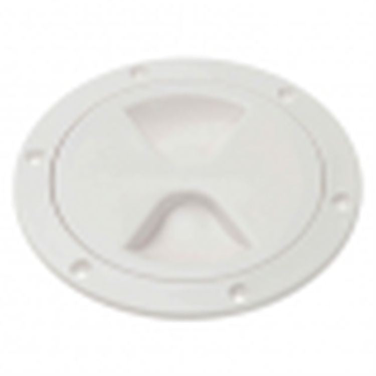 Barton Screw Inspection Cover Round White - 155mm