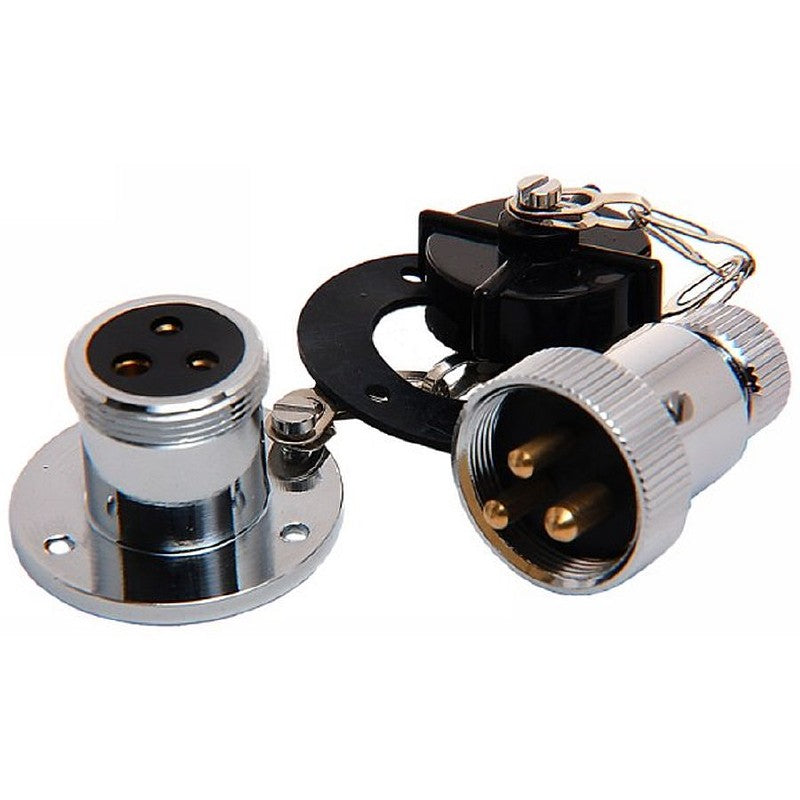 Osculati Waterproof Plug and Socket Deck Connector 20 Amp - 3 Pin